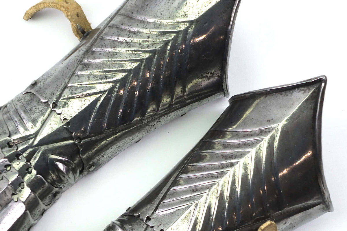 Pair of German Gothic Mitten Gauntlets . Ref X3333 – West Street Antiques