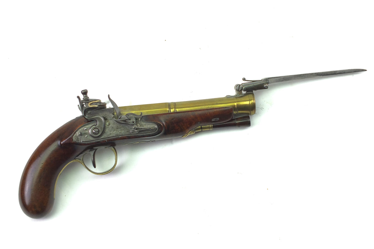 Good Flintlock Brass Barrel Blunderbuss Pistol. SN 9137 – West Street ...