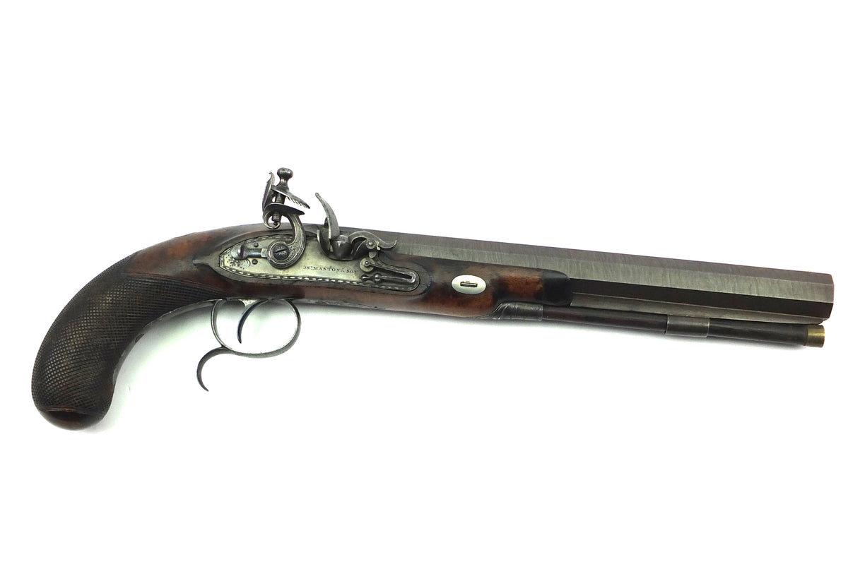 Flintlock John Manton and Son Duelling Pistols, very fine cased pair ...