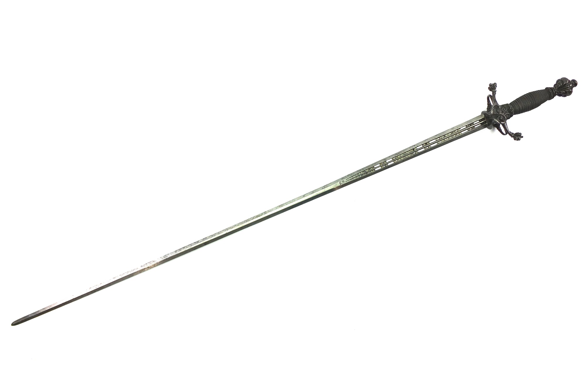 Espada Ropera Sword Renaissance Rapier Fencing Sword W/ Swept Hilt