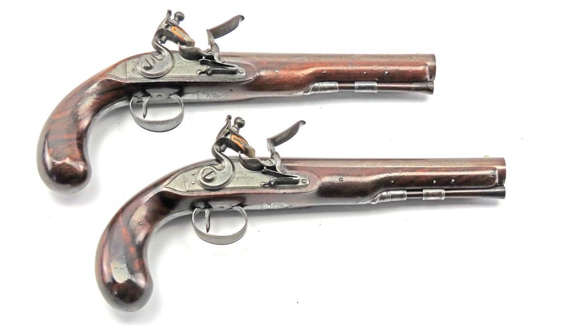 Flintlock Officers Pistols by Wogdon, Cased Pair. Ref X3308 – West ...