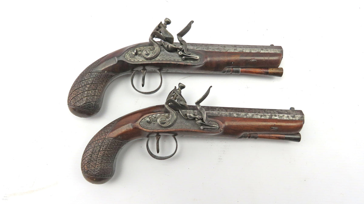 Flintlock Overcoat Pistols by Barton, Fine & Rare. Ref X3320 – West ...
