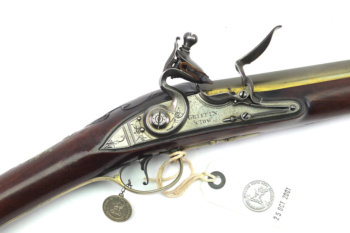 Flintlock Sporting Gun by Griffin and Tow, Fine & Rare, Brass Barrelle ...