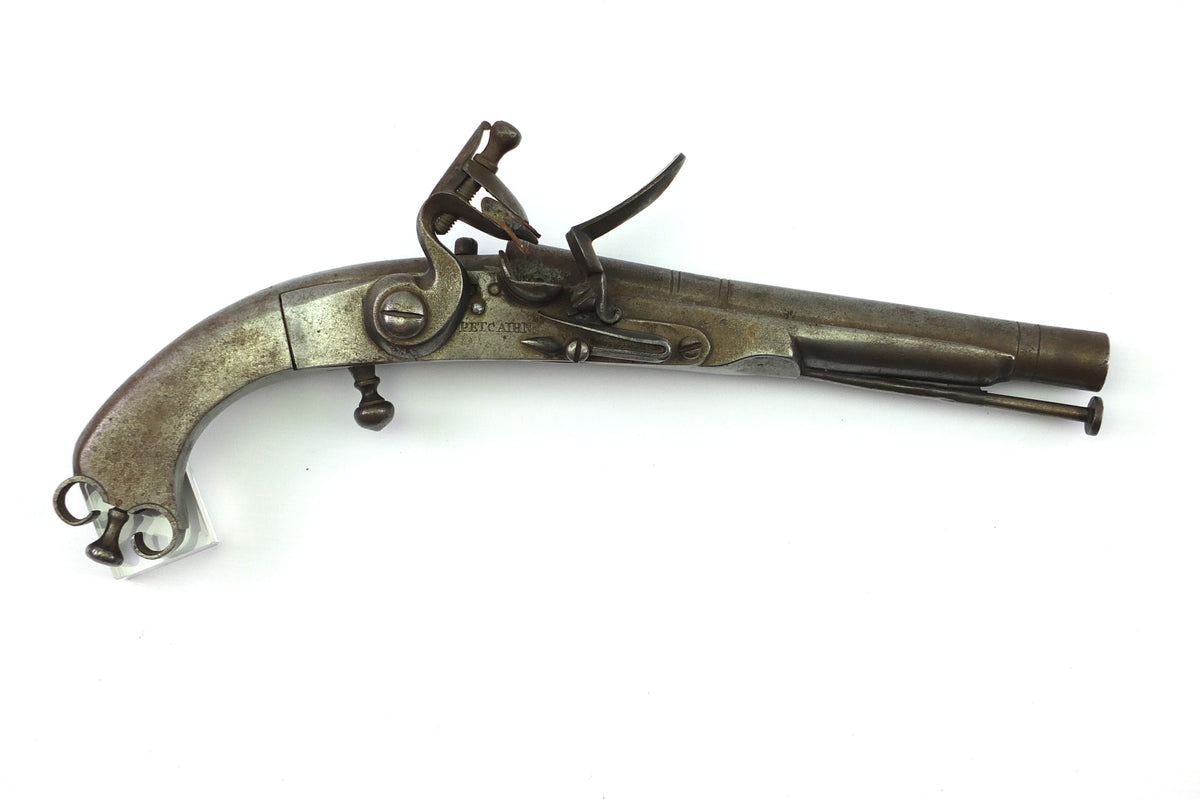Royal Highland Regiment Scottish Flintlock Pistol by Petcairn, rare. S ...