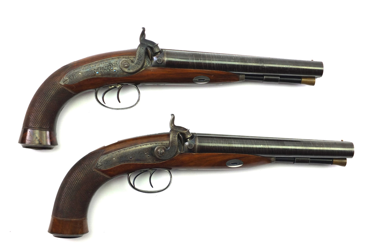 Howdah Pistols, A Very Fine Unfired Cased Pair. Ref 9164 – West Street ...