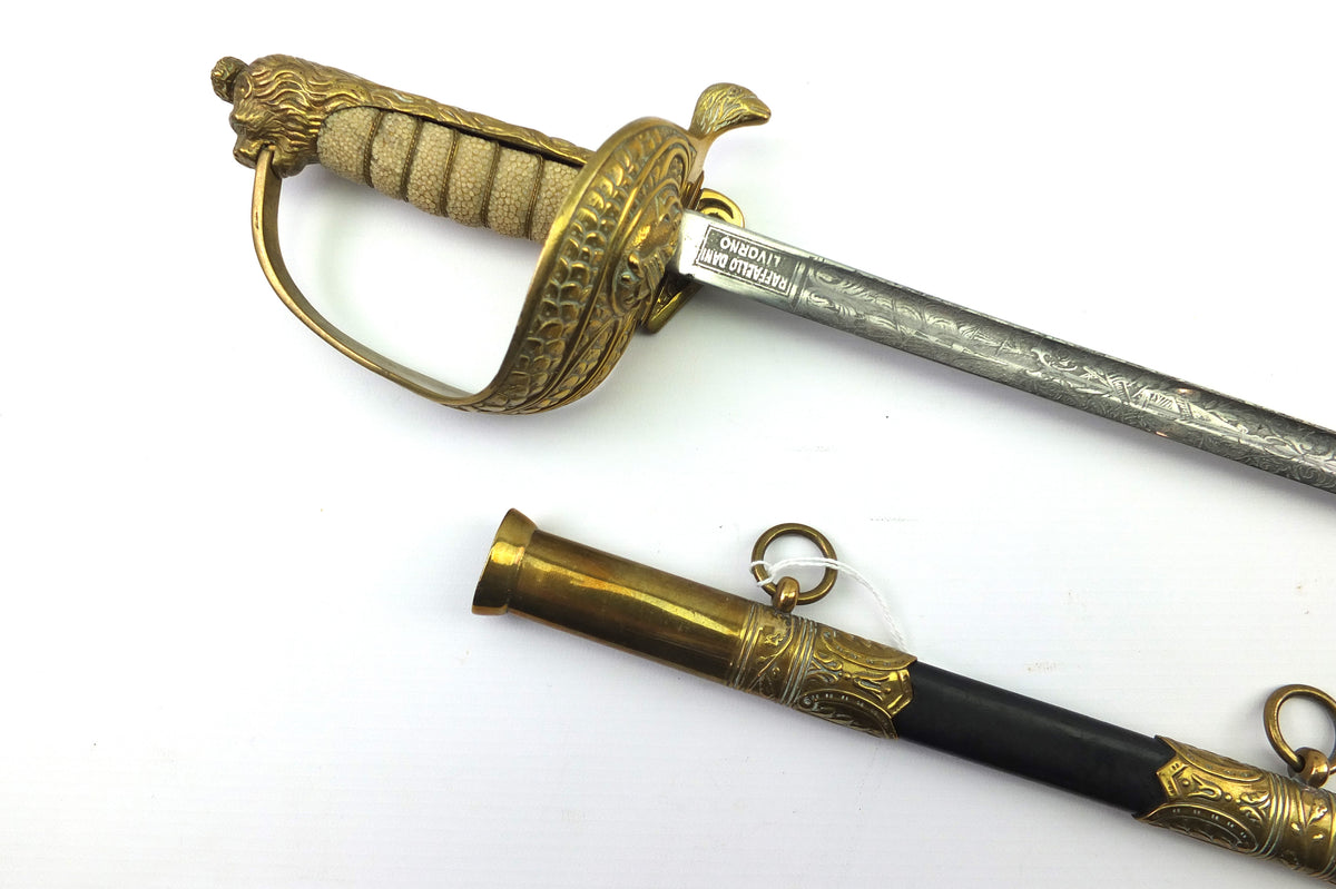 Italian Regia Marina Officers Sword. Ref X3114 – West Street Antiques