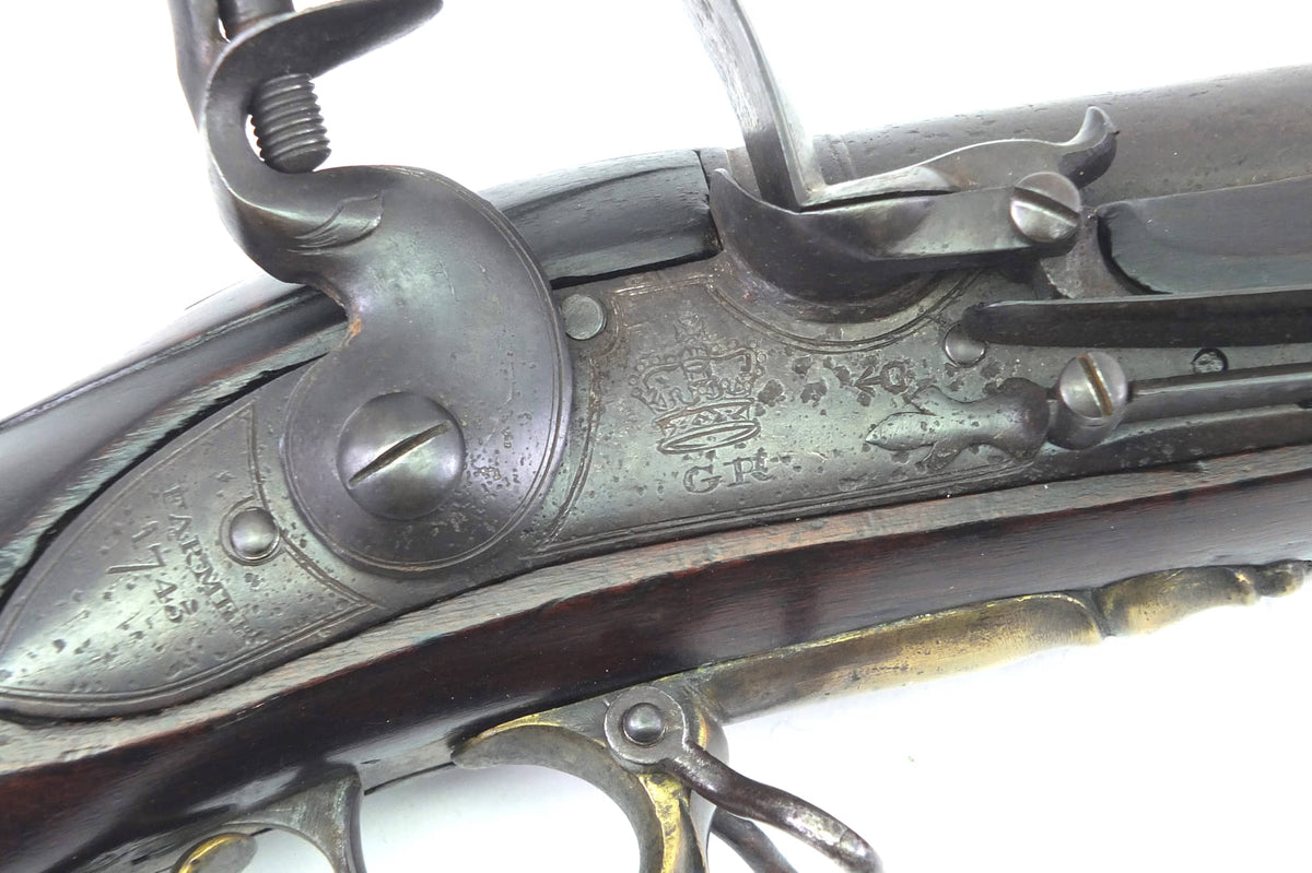 Long Land Pattern 1742 Flintlock Service Musket, Very Rare. SN 9120 ...