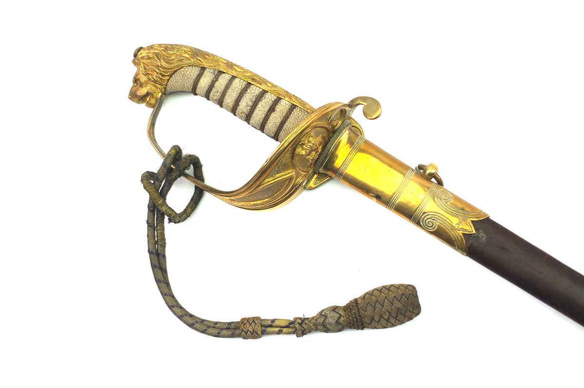 1827 Pattern Naval Sword with Claymore Blade, rare. SN X3112 – West ...
