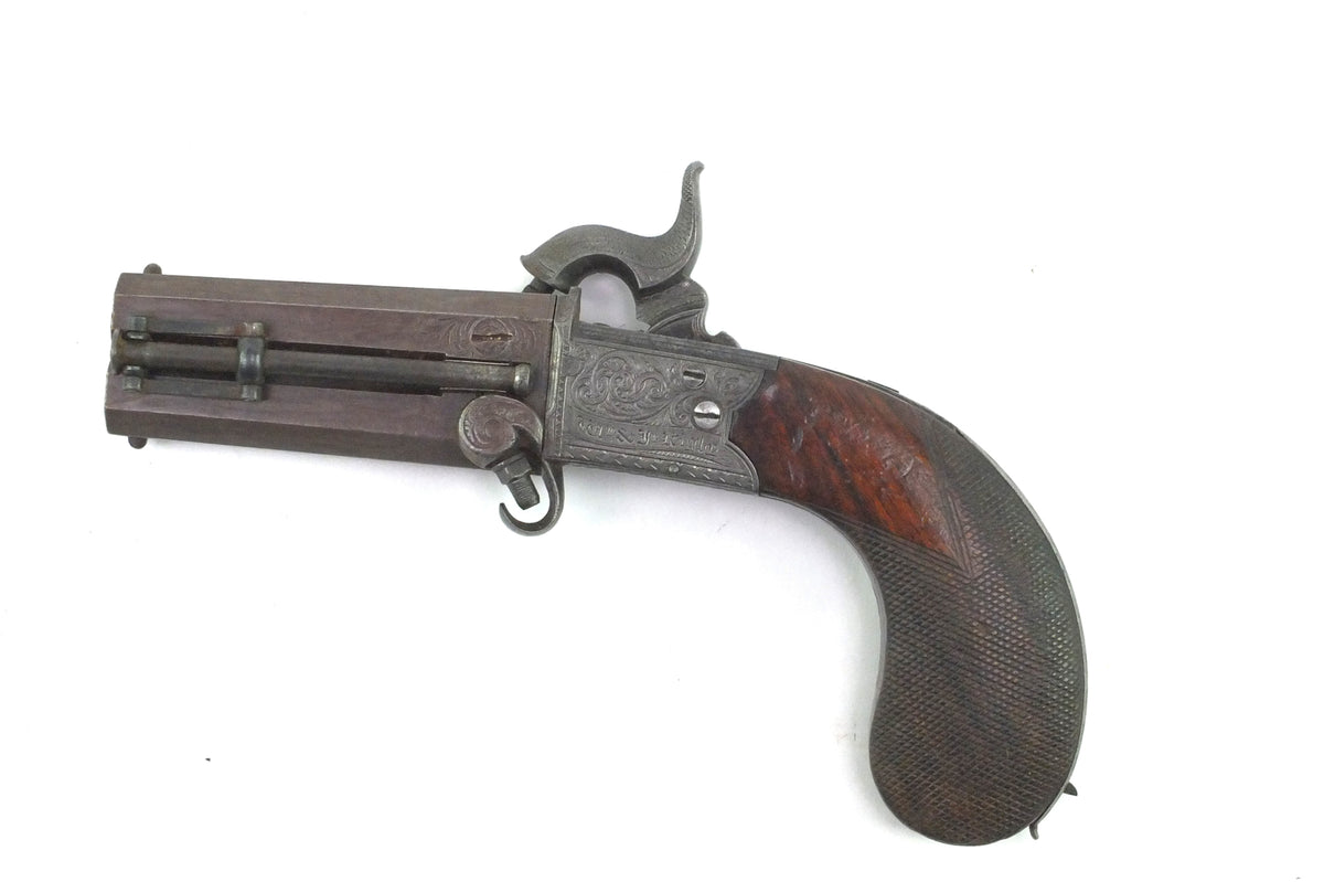 Percussion Box Lock Turn Over Pistol by W & J Rigby, Irish, 32 Bore, u ...