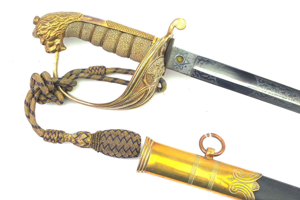 Royal Indian Marine Officers 1827 Pattern Sword, Rare. SN X3110 – West ...