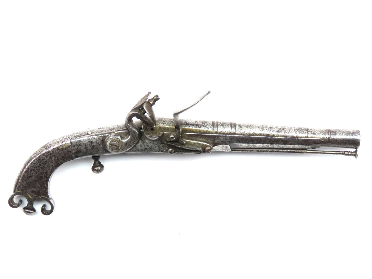 Royal Highland Regiment Scottish Flintlock Pistol by Bissell, Rare . R ...