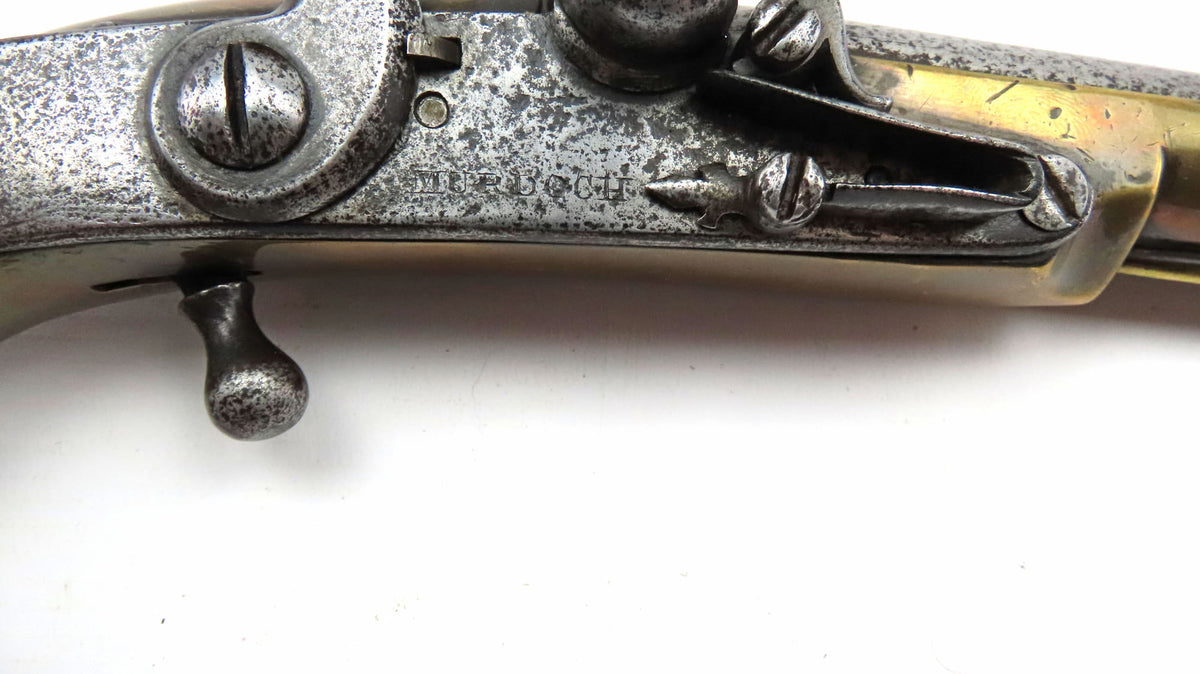 Scottish All Metal Military Flintlock Pistol by Murdoch. Ref X3276 ...