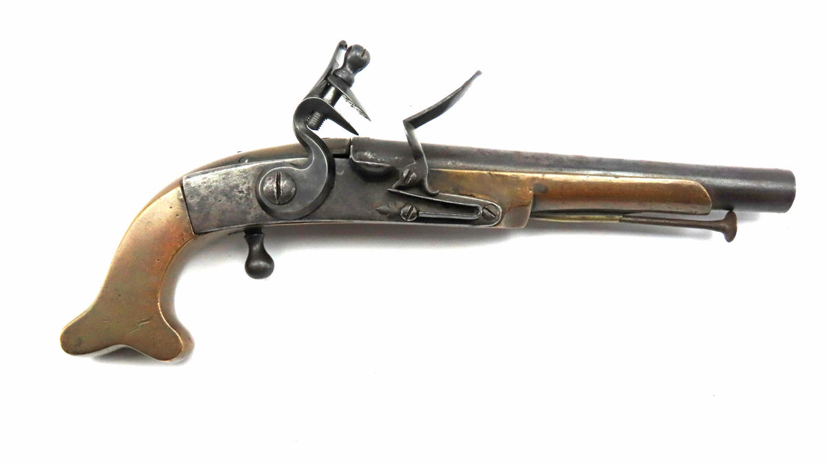 Scottish All Metal Military Flintlock Pistol by Waters. Ref X3281 ...