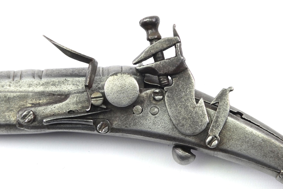 Scottish Heart Butt Dog Lock Flintlock Pistol, Very Rare. Ref X3282 ...