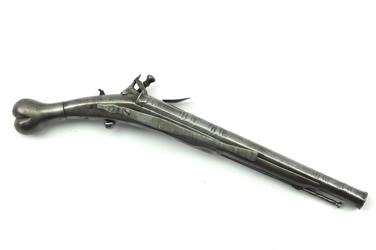 Scottish Heart Butt Dog Lock Flintlock Pistol, Very Rare. Ref X3282 ...