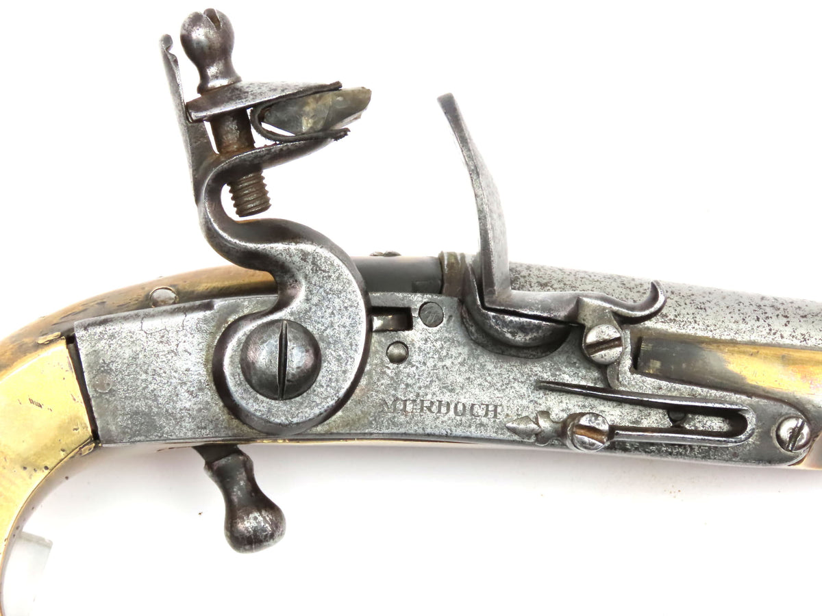 Scottish All Metal Military Flintlock Pistol by Murdoch. Ref X3275 ...