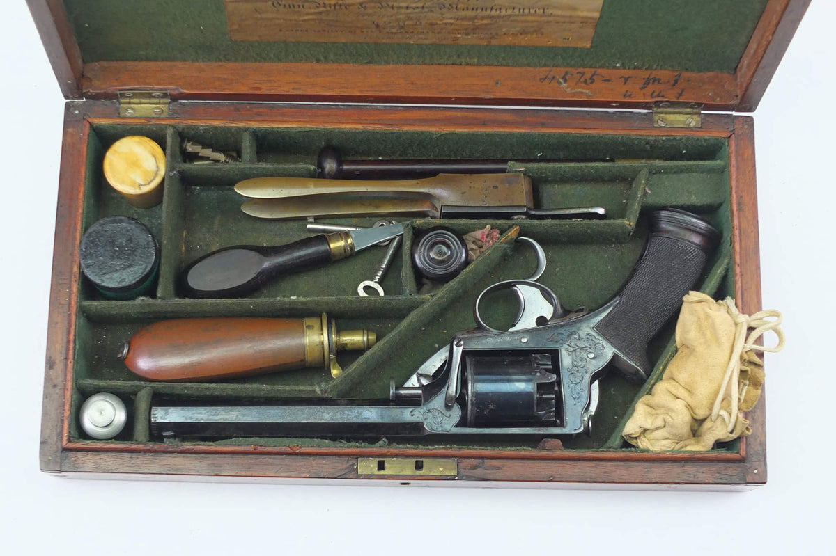54 Bore Second Model Tranter Revolver, Cased. SN X3237 – West Street ...