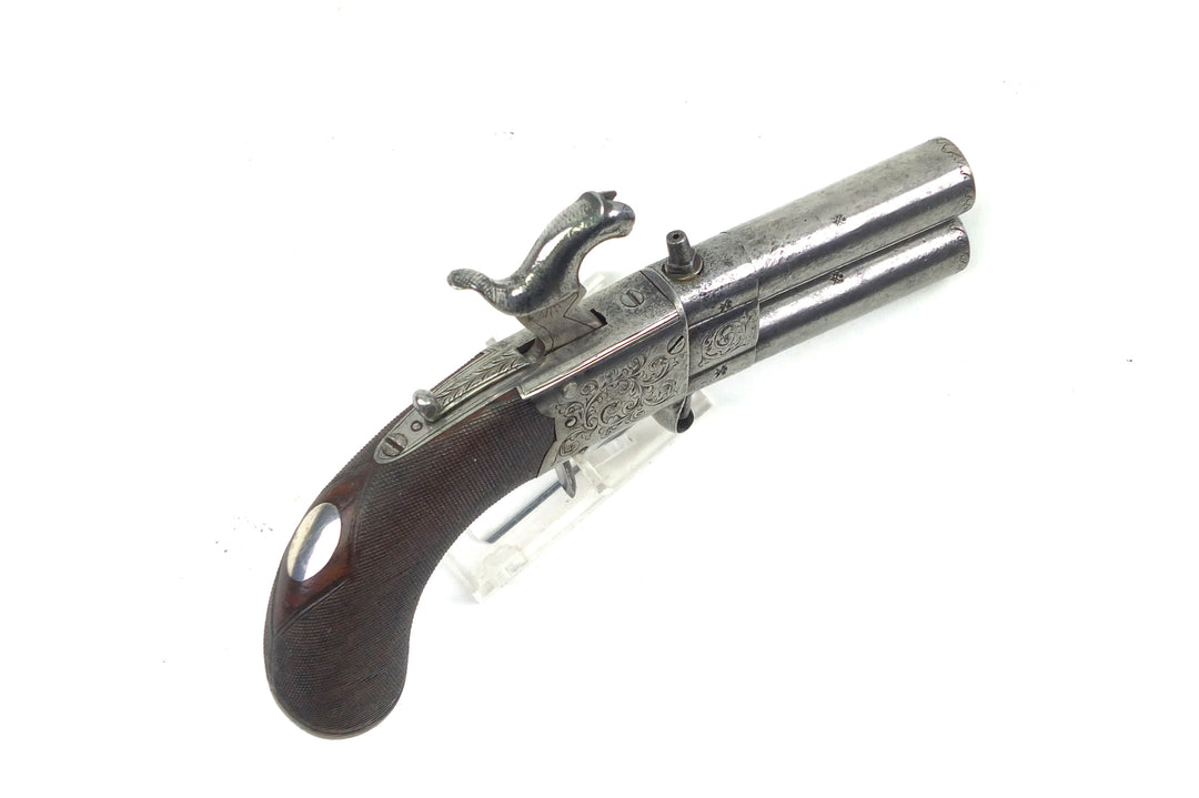 O/U Turnover Percussion Pocket Pistol, Fine. SN X3233 – West Street ...