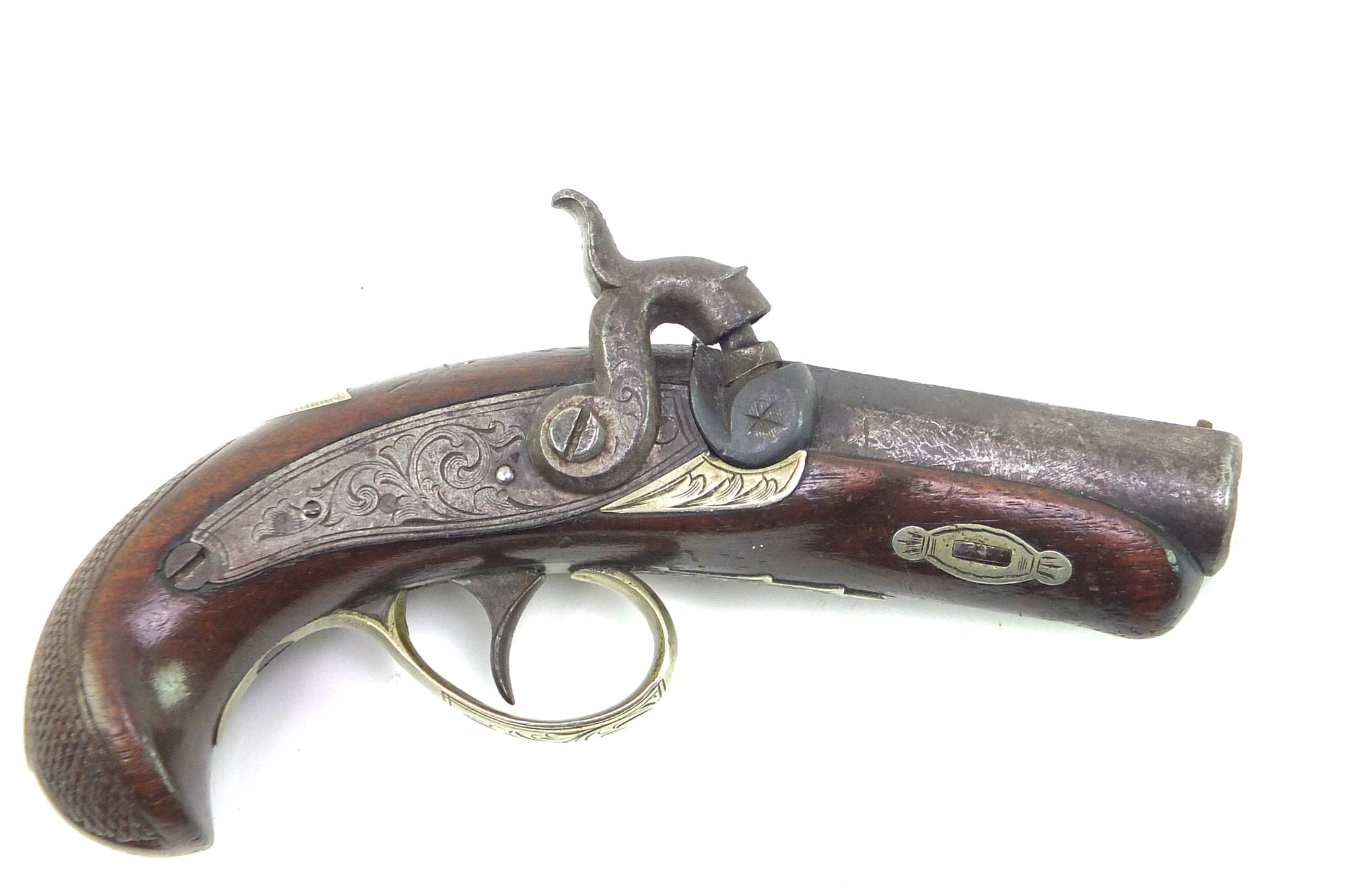 Percussion Derringer Pocket Pistol 5 ¾”. SN 8851 – West Street Antiques
