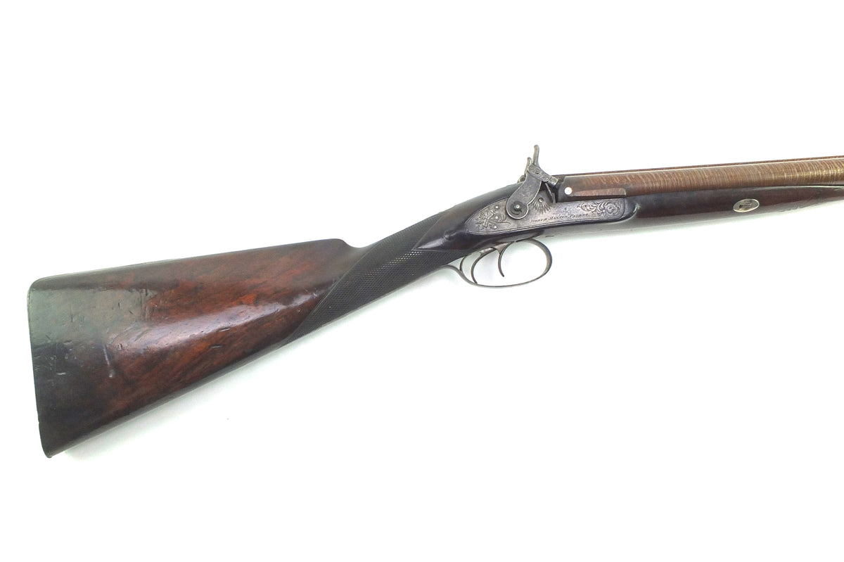 Double Barrelled 14 bore Percussion Sporting Gun by Joseph Manton., fi ...