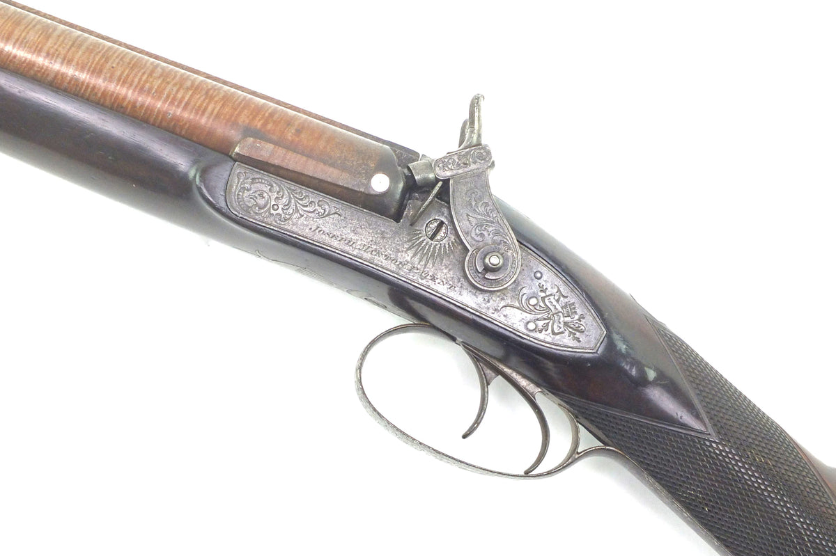 Double Barrelled 14 bore Percussion Sporting Gun by Joseph Manton., fi ...