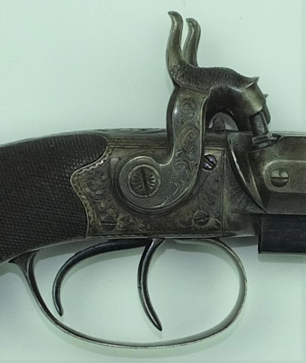 Double Barrel Pistol by Barratt. SN 8655 – West Street Antiques