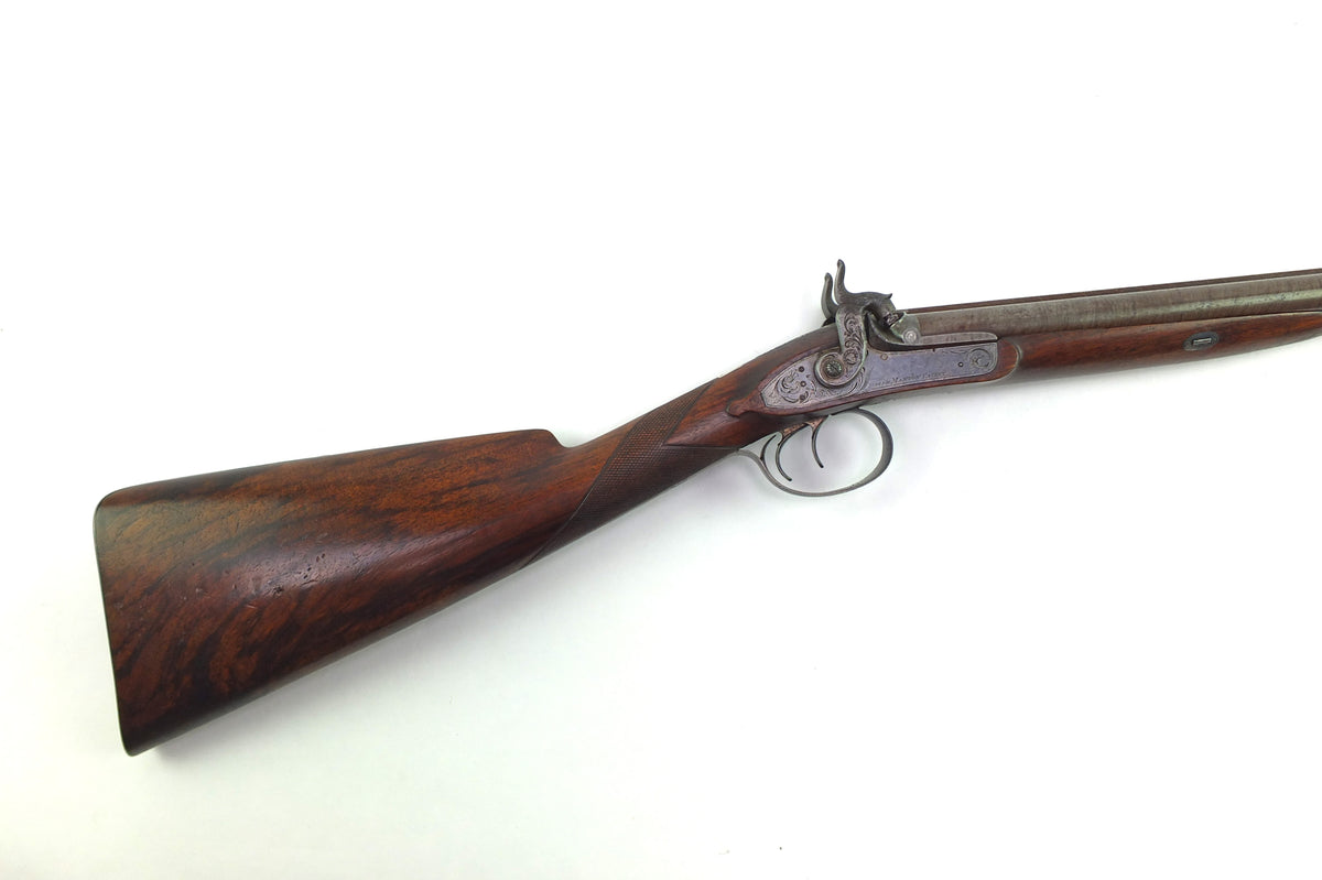Double Barrelled Sporting Gun by Joseph Manton 16 Bore, fine, cased. S ...