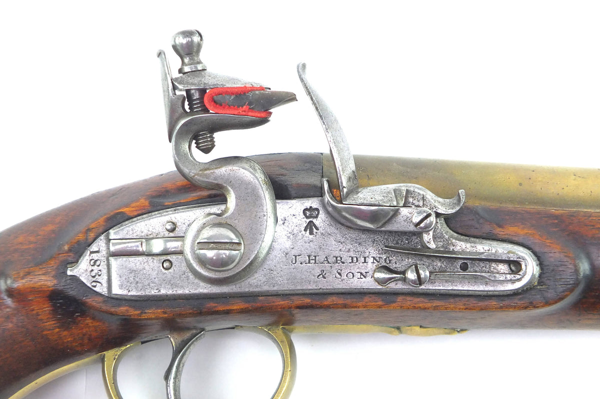 Flintlock Pistol by Harding and Son Royal Mail Guards, very fine. SN 8 ...