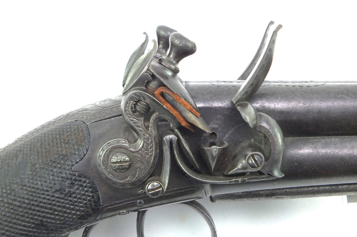 Four Barrel Flintlock Volley Pistol by W. Smith, very rare. SN 8897 ...