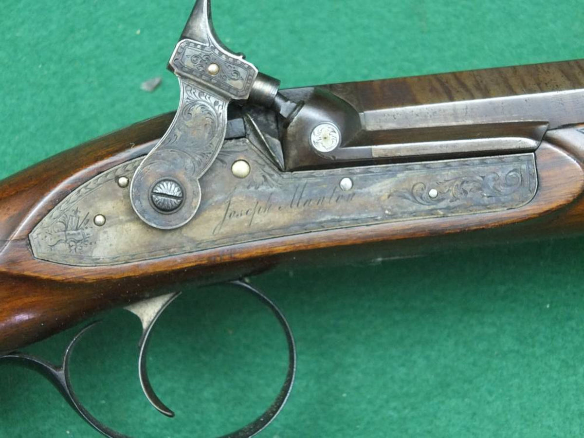 A Rare Joseph Manton Single Barrelled 16 Bore Sporting Gun. SN 8485 ...