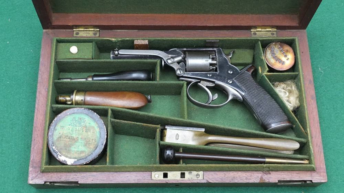 A Rare Cased 120 Bore 5 Shot Percussion 4th Model Tranter Revolver by ...
