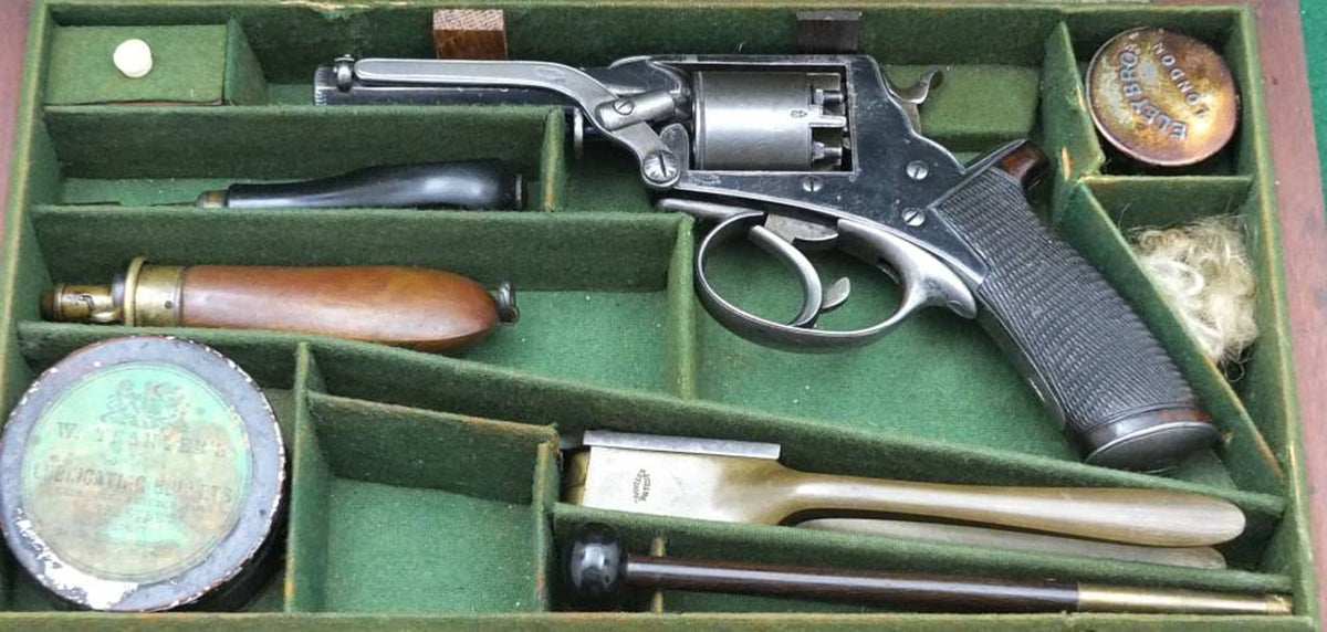 A Rare Cased 120 Bore 5 Shot Percussion 4th Model Tranter Revolver by ...