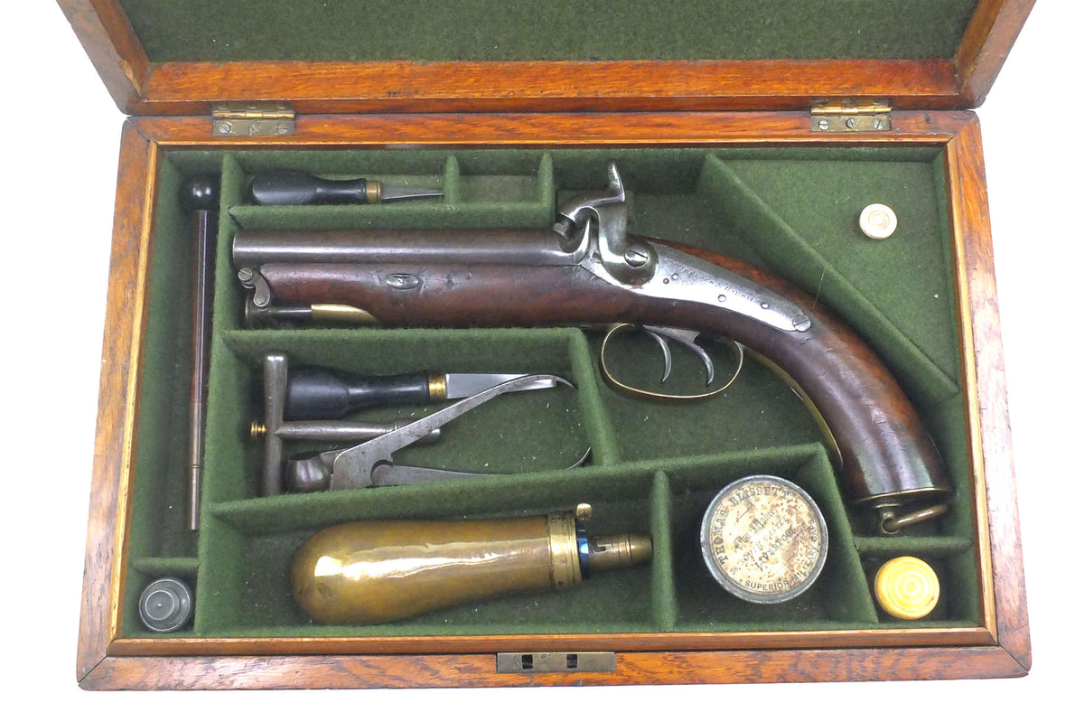 Officers Double Barrelled Percussion Howdah Pistol . SN X2035 – West ...