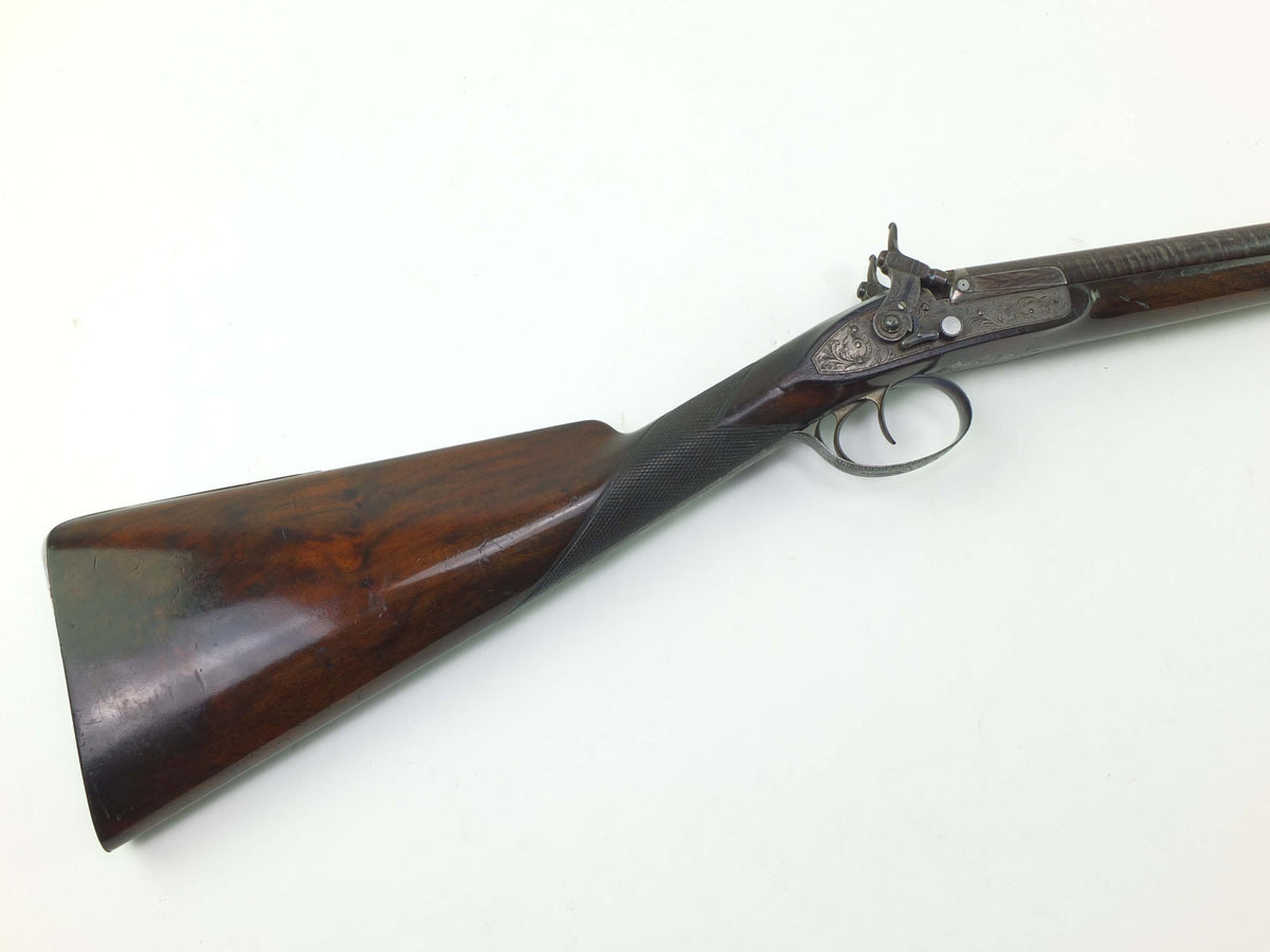 Double Barrelled Percussion Sporting Gun by Joseph Manton, fine. SN 87 ...