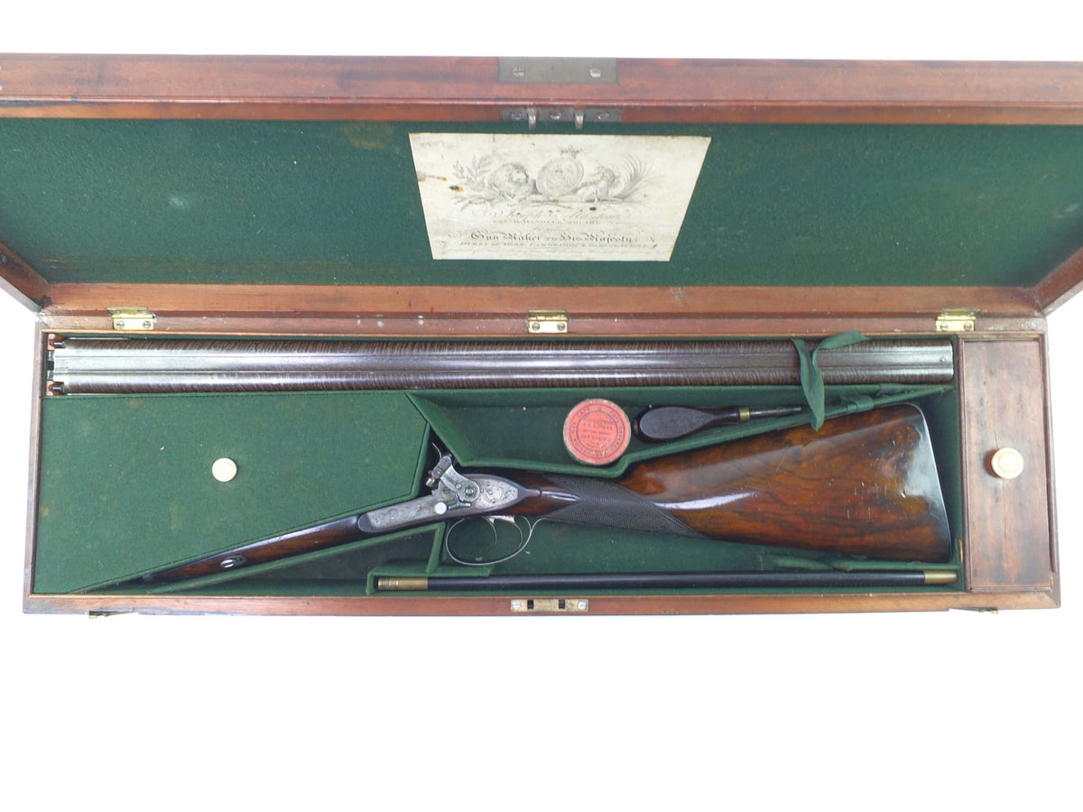 Double Barrelled Percussion Sporting Gun by Joseph Manton, fine. SN 87 ...