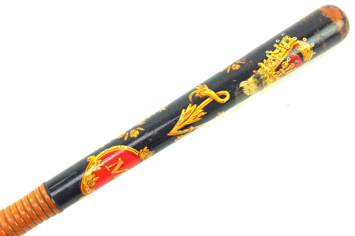 Fine Painted Police Truncheon. SN 8793 – West Street Antiques