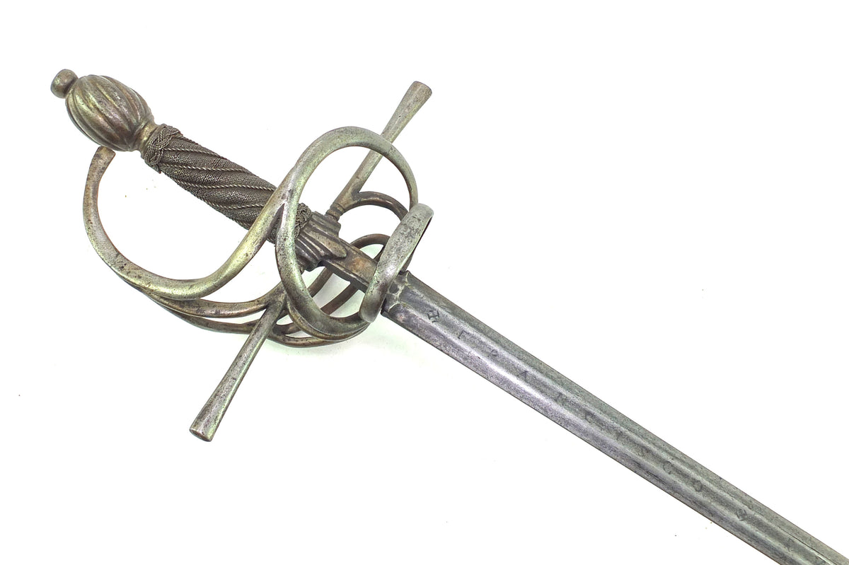 Italian Rapier with a Toledo Blade in its Original Scabbard, Swept Hil ...