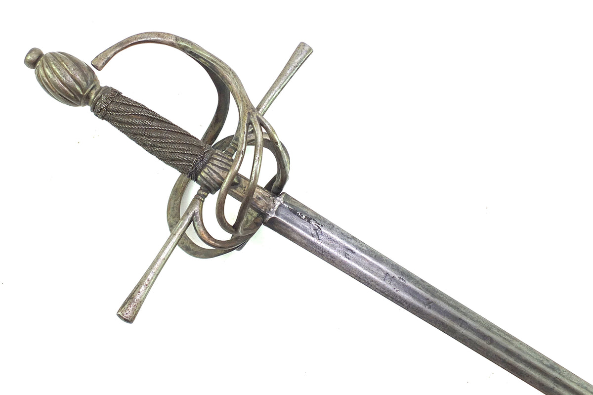 Italian Rapier with a Toledo Blade in its Original Scabbard, Swept Hil ...