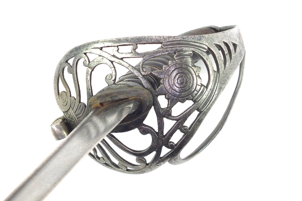 Heavy Cavalry Officers Ladder Hilted Pipe Back Sword, Very Rare 1796 P ...